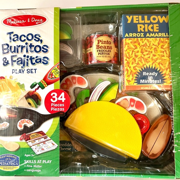 Melissa & Doug | Toys | Melissa Doug Fiesta Tacos Burritos Fajitas Kids ...